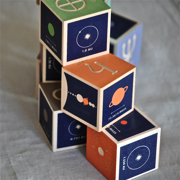 Wooden Planet Blocks – Imagine Childhood