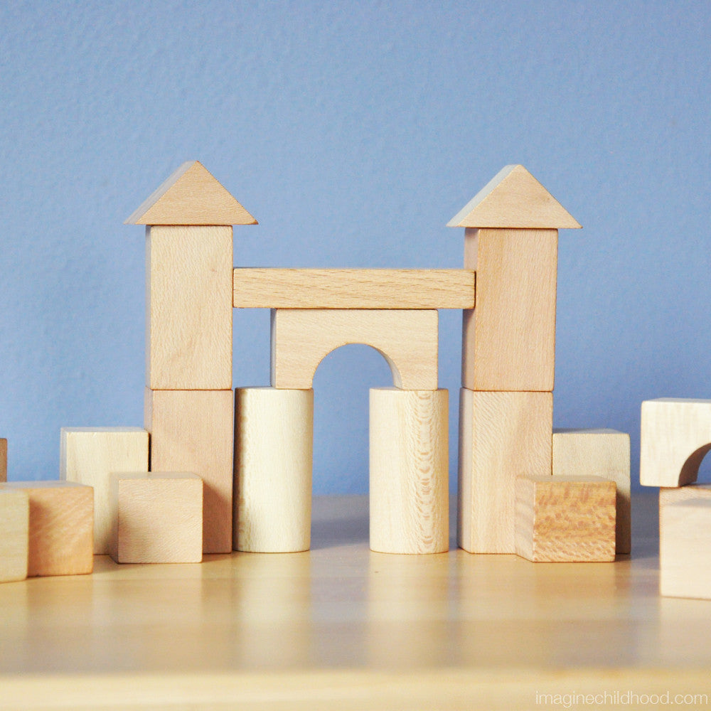 Natural Beeswax Finished Blocks – Imagine Childhood