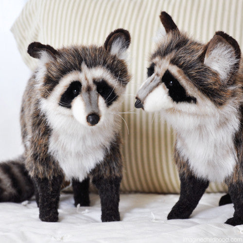 Raccoon Standing | Stuffed Raccoon | Hansa Toys that Teach – Imagine ...