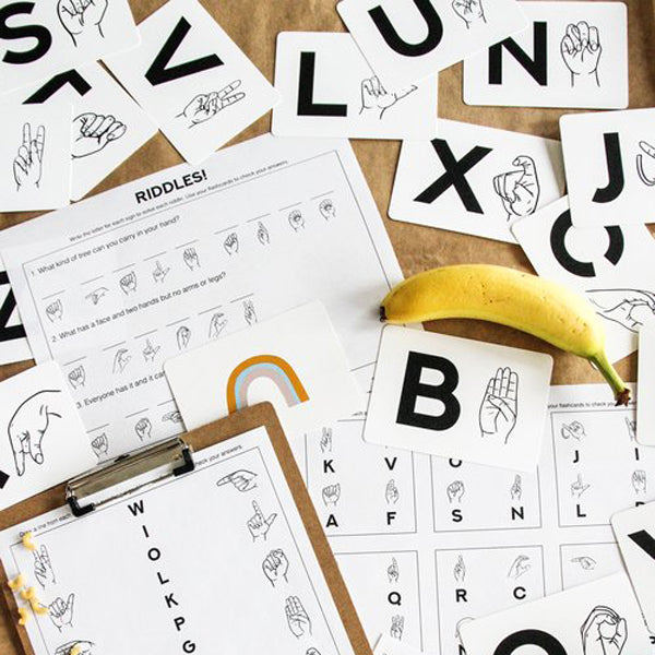 Sign Language Flash Cards – Imagine Childhood